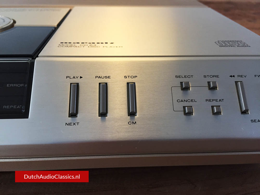 Marantz CD63 - DutchAudioClassics.nl