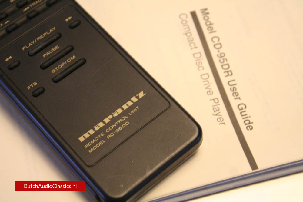 Marantz CD95 DR - DutchAudioClassics.nl