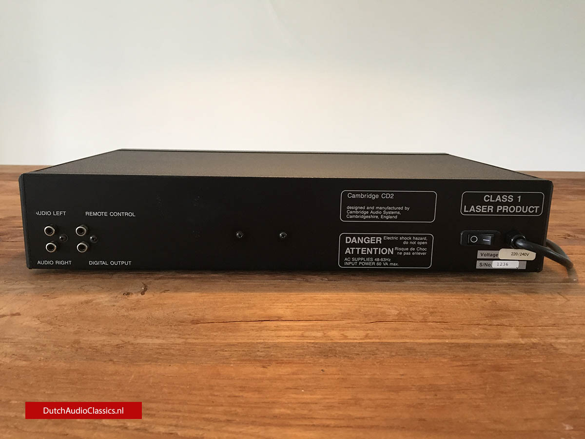Cambridge Audio CD2 - 4x Philips TDA1541 - DutchAudioClassics.nl