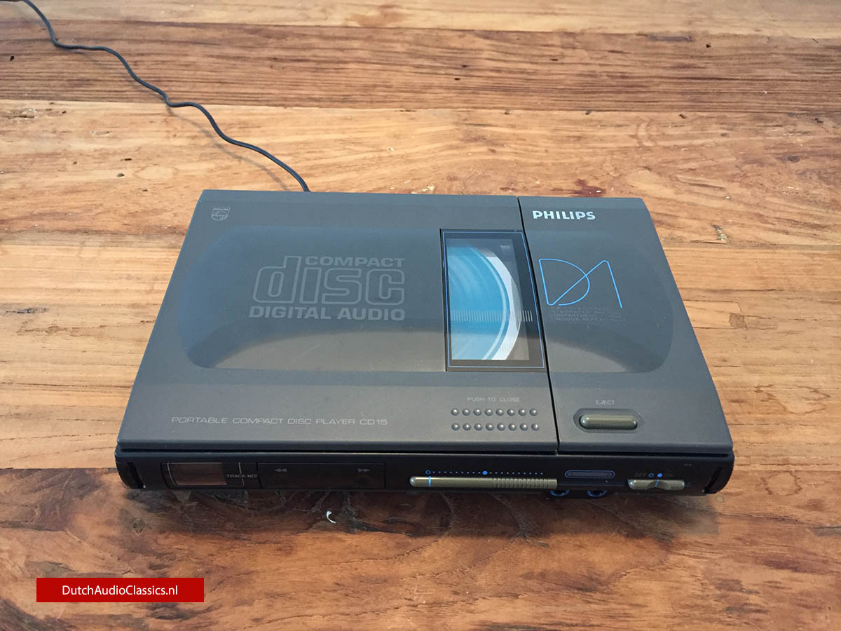 Philips CD15 portable cdplayer - DutchAudioClassics.nl